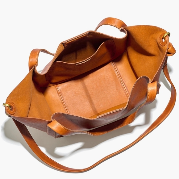 Madewell | Bags | Madewell The Sydney Tote Leather Brownai575 | Poshmark